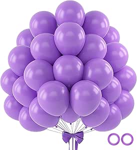 Amazon.com: 110pcs Purple Balloons 12 Inch Dark Purple Latex Balloon ...