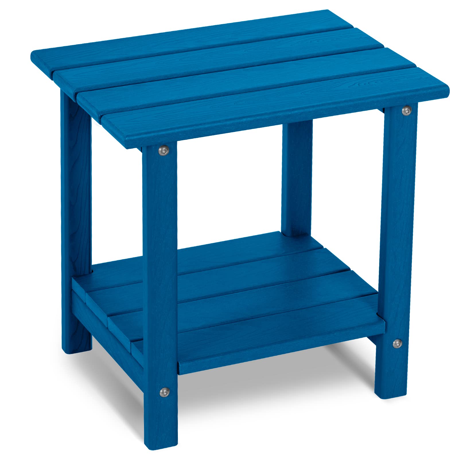 Amazon.com: LOENIY 2 -Tier Outdoor Side Table HDPE Adirondack Table ...
