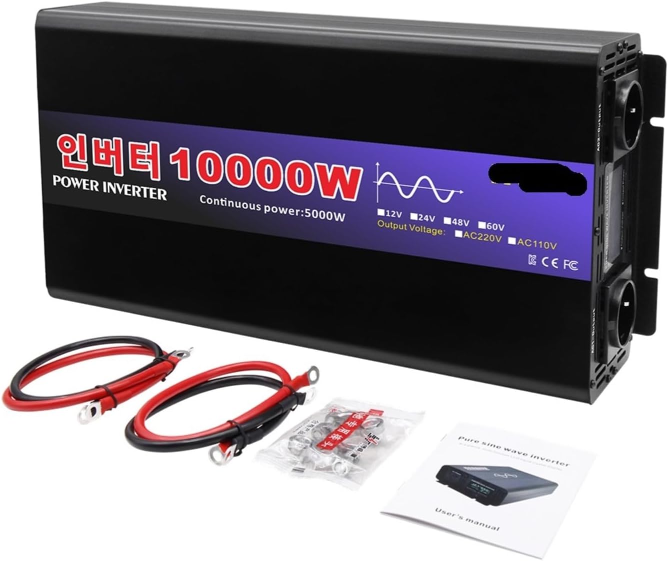 MESKEL Onduleur 12v 220v 10000w onduleur 12v 220v Onde Pure DC à AC onduleur 12v 220v Sinus Pur ...