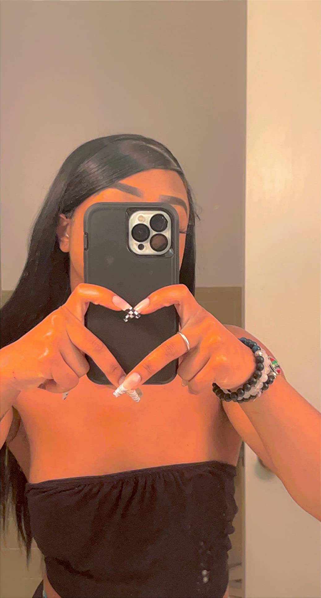 $8/mo - Finance ANDRIA Brown Wig Synthetic Lace Front Wig Dark Root ...