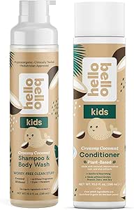 Amazon.com: Hello Bello Creamy Coconut Tear-Free Shampoo & Body Wash ...