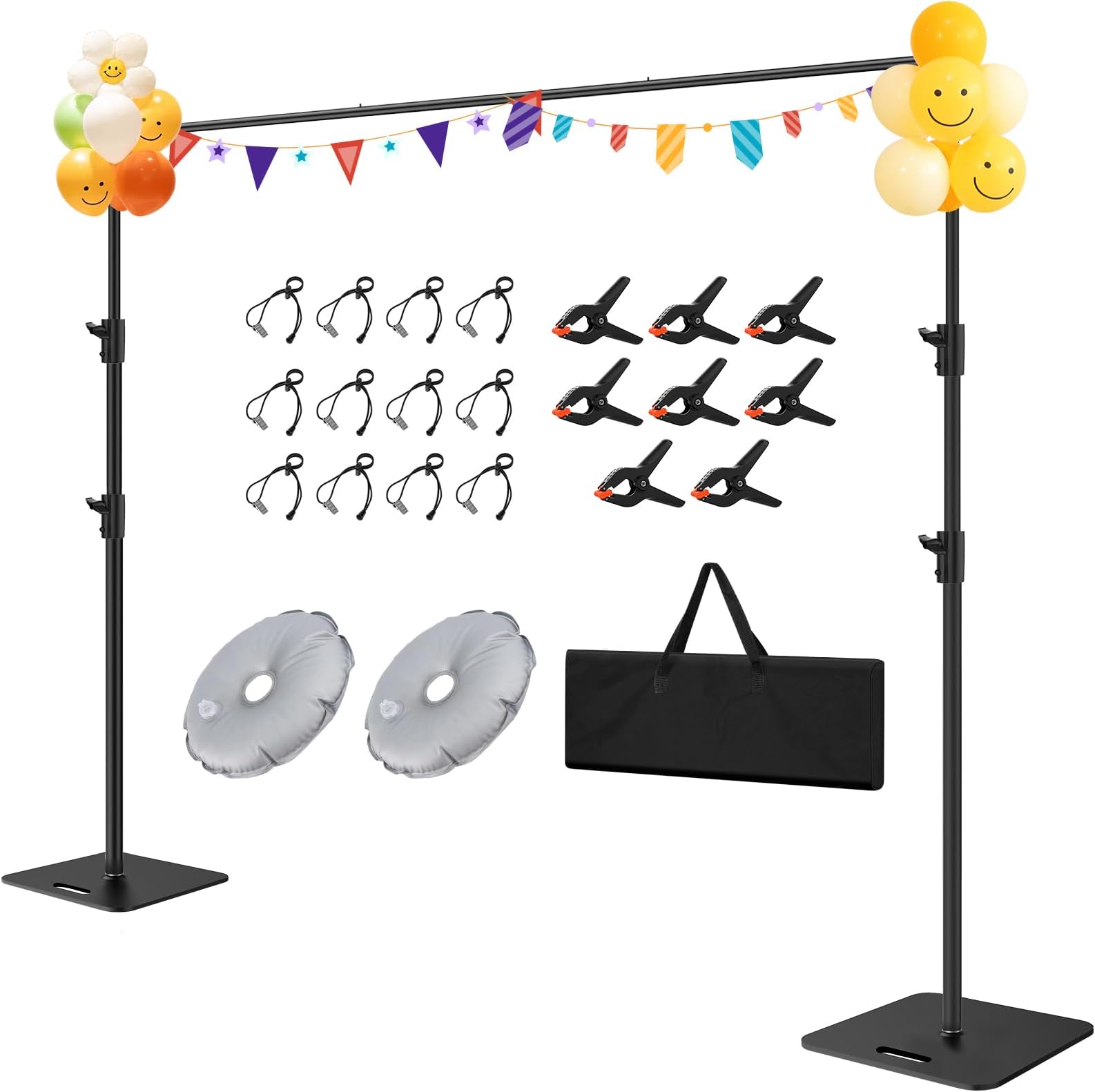 Amazon.com : Heavy Duty Backdrop Stand with Base, Sdfghj 10ftx10ft Pipe ...