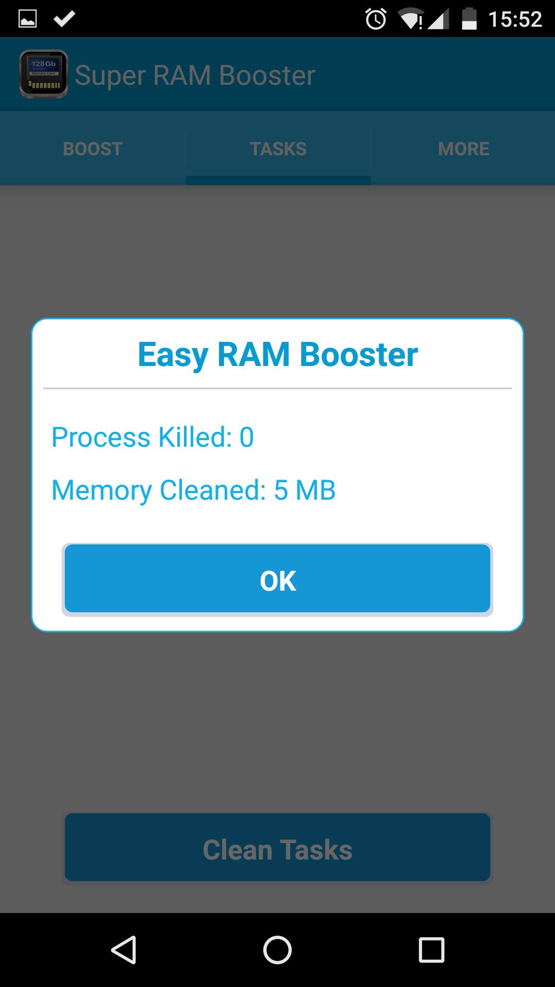 Aplicación ram clean booster en Amazon Appstore