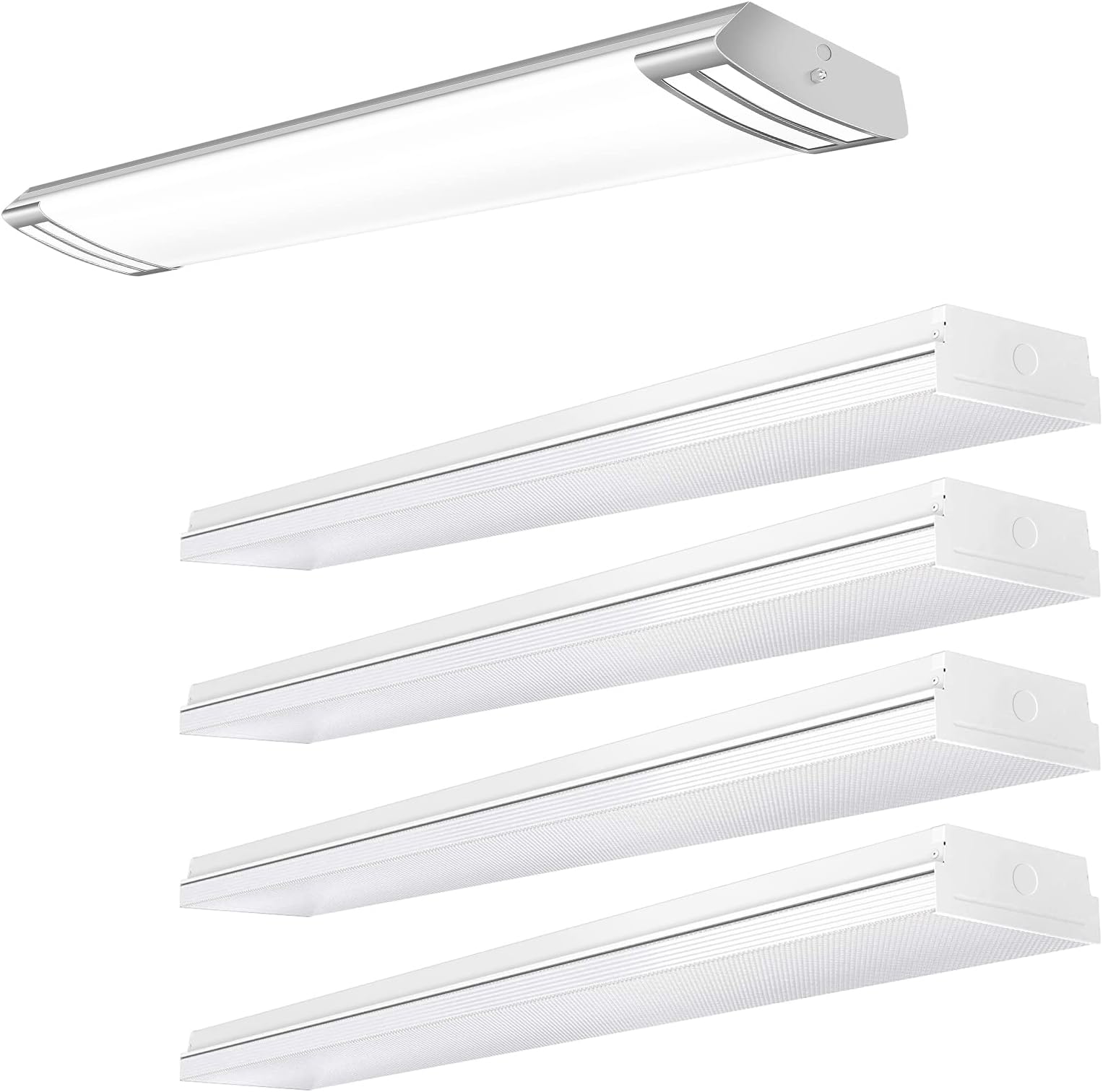 ANTLUX 4FT LED Wraparound 40W Shop Lights for Garage, 48 Inch Linear ...