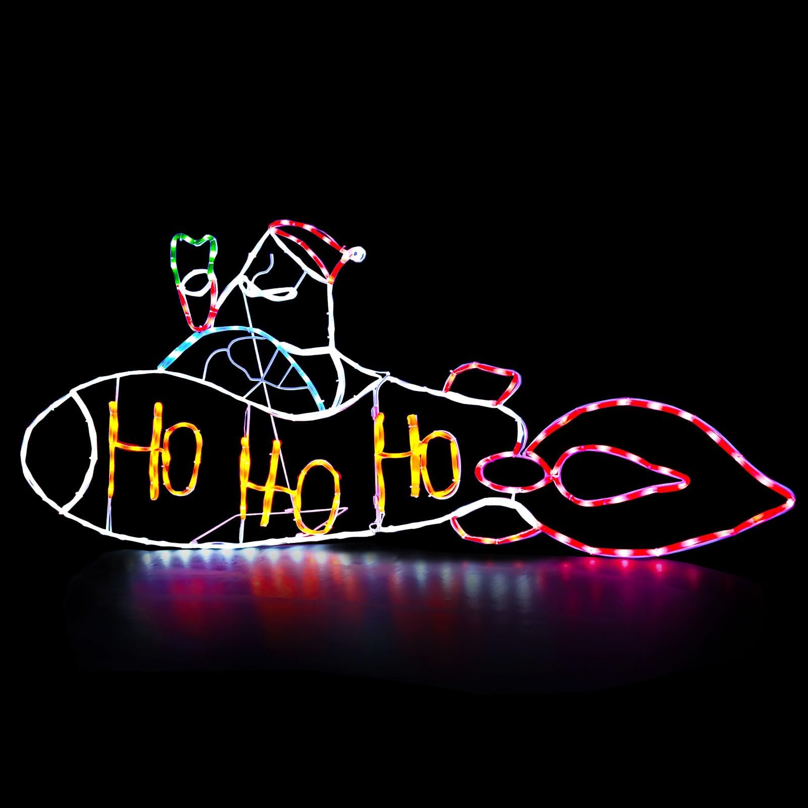 Amazon.com: Hawisphy 5FT 273 LED Christmas Santa Claus, Light up ...
