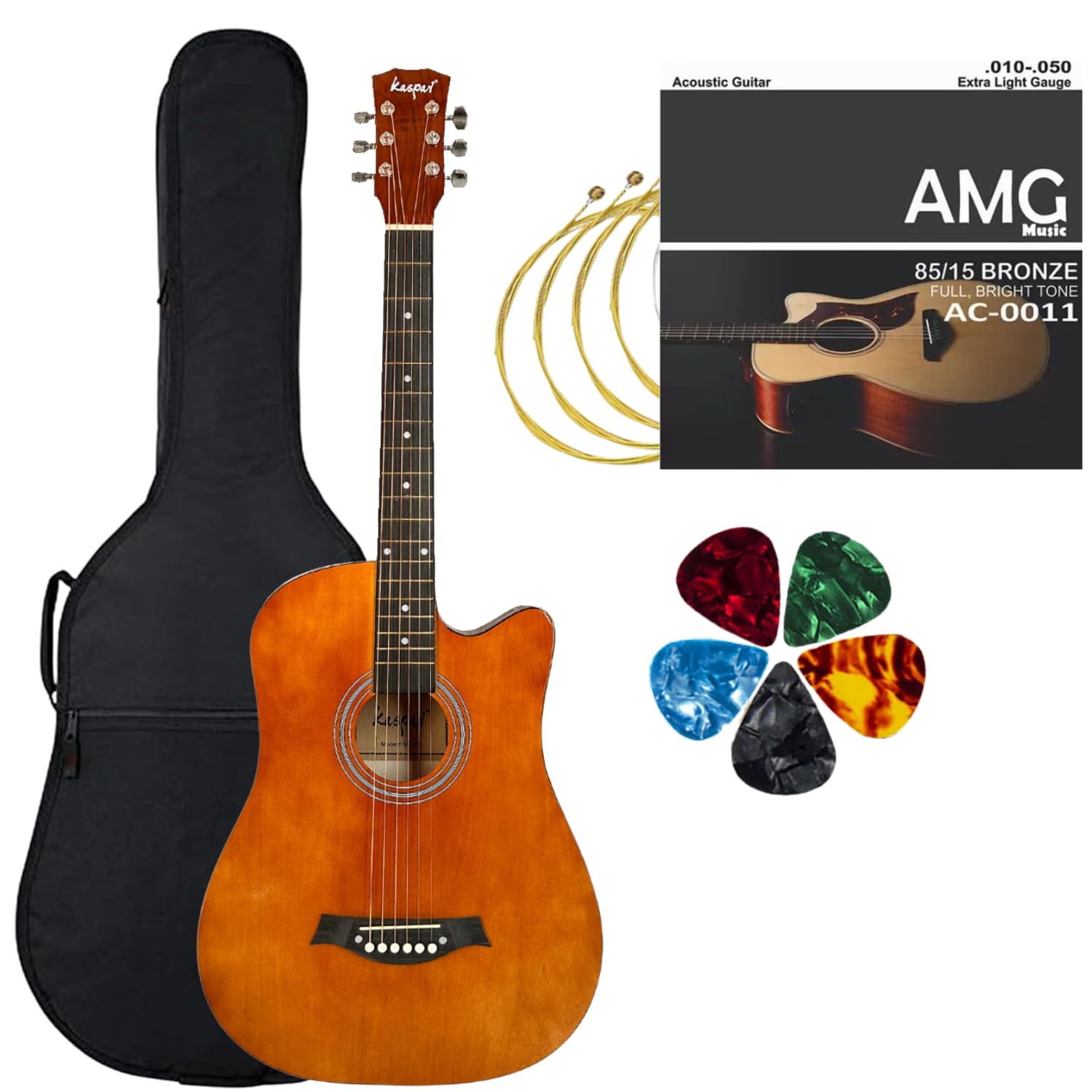 DEVICE OF URBAN INFOTECH 38-Inch Acoustic Guitar Kit - Premium Wood ...