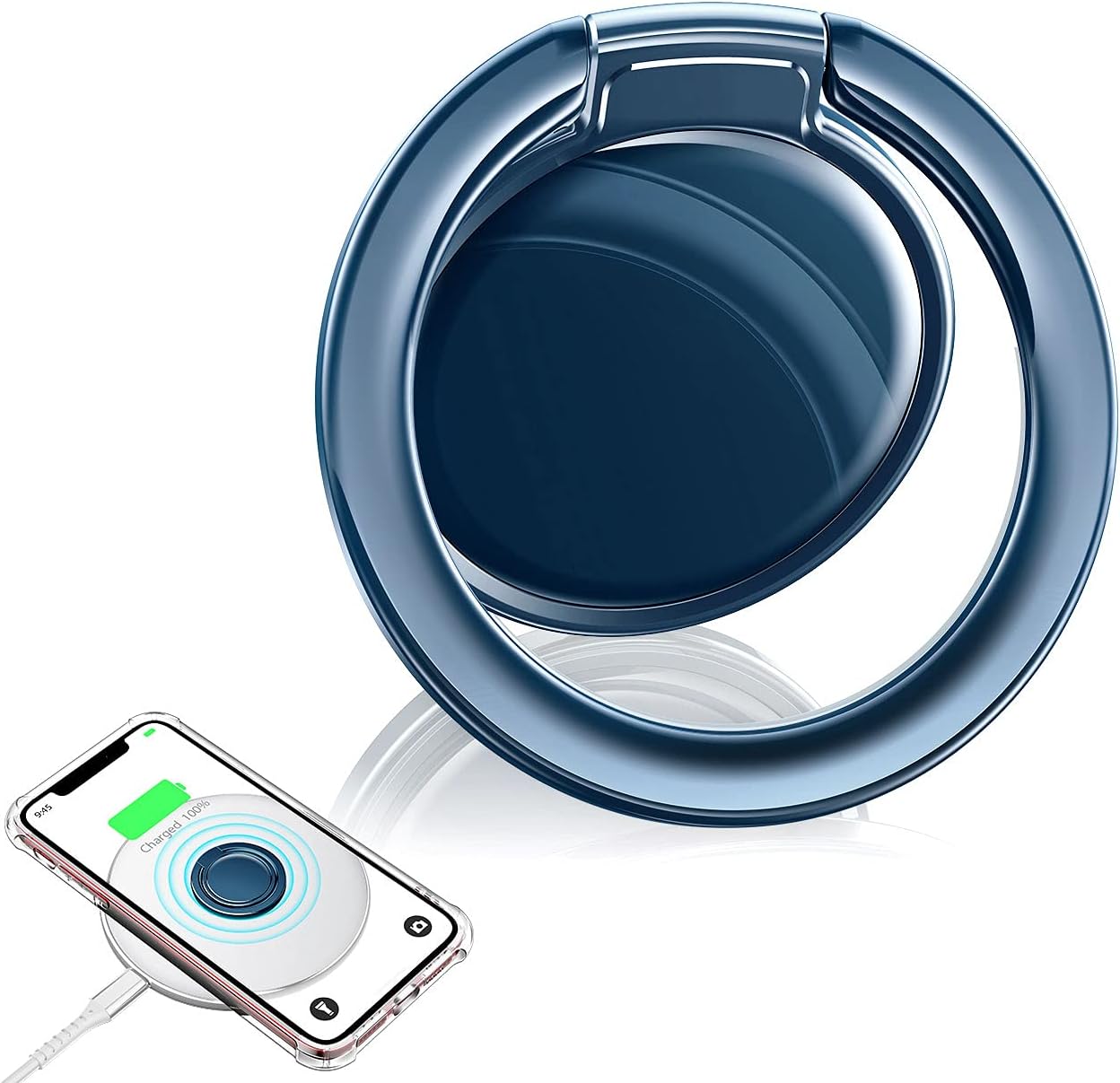Amazon.com: eSamcore Phone Grip Wireless Charging Compatible, Phone ...