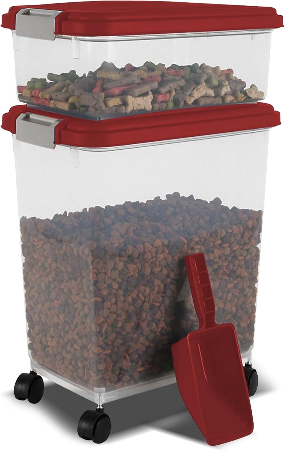 Brista 3 Pc's Pet Food Storage Container with Airtight Lids & Measuring ...