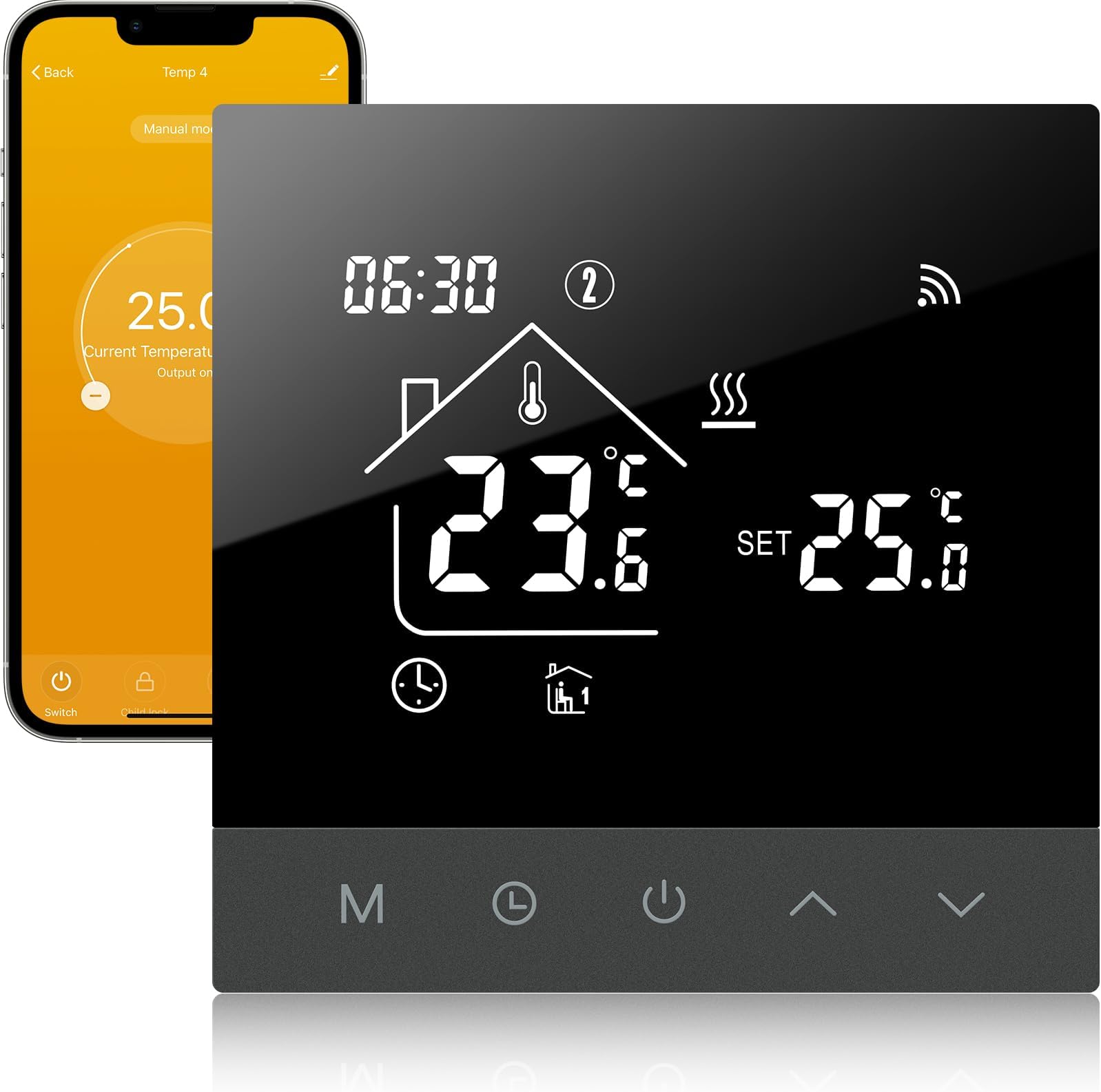 Raumthermostat Fussbodenheizung Digital