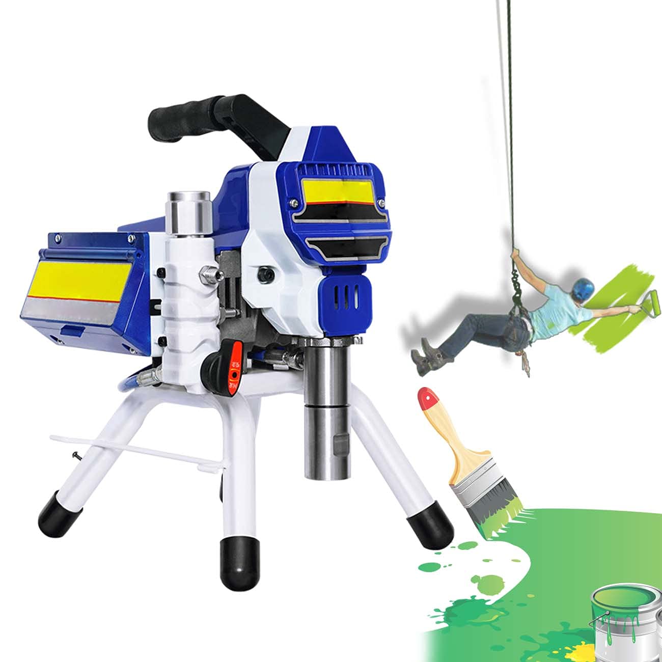 Buy 2200W Airless Paint Sprayers, 3L/MIN High-Pressure Painting System ...