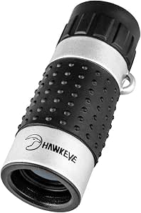 Mini Monocular, Hawkeye 7x18 Pocket Scope with Molded Grip, Carrying ...