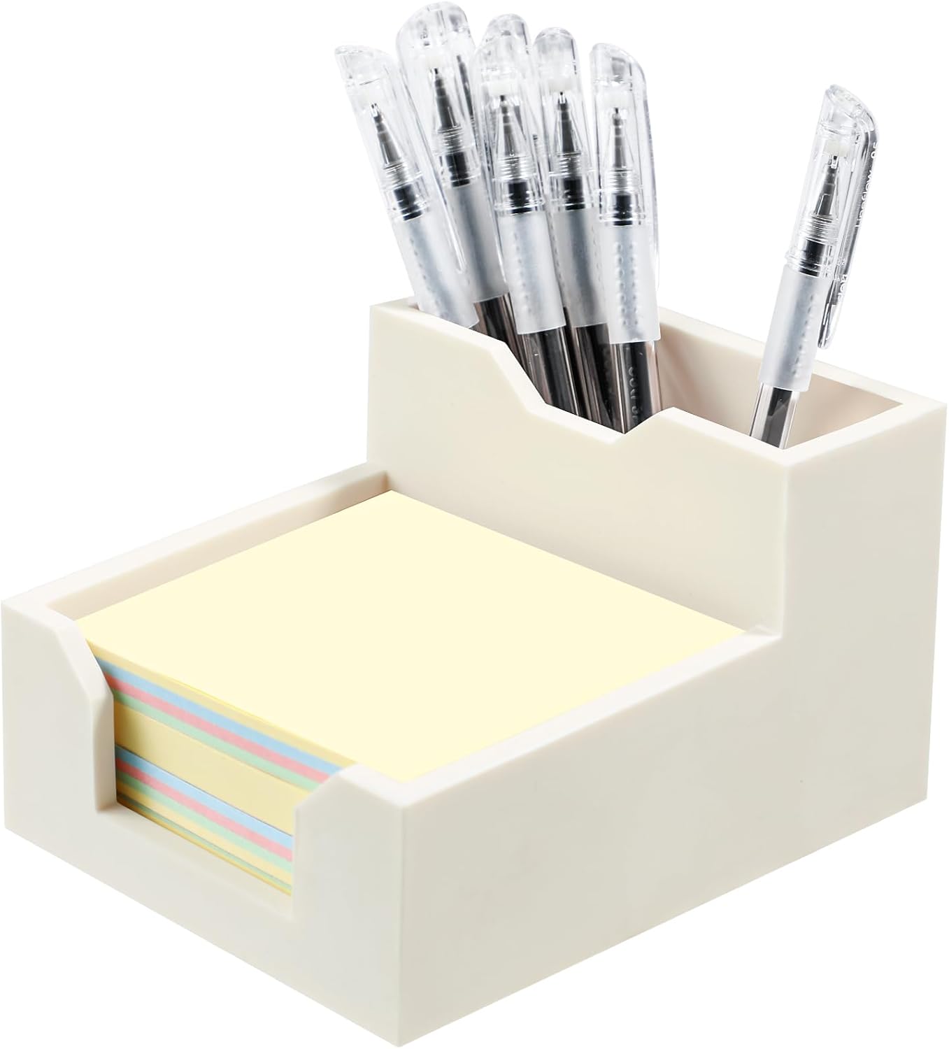 Amazon.com : White Sticky Note Holder, Silicone Memo Holder with Pen or ...