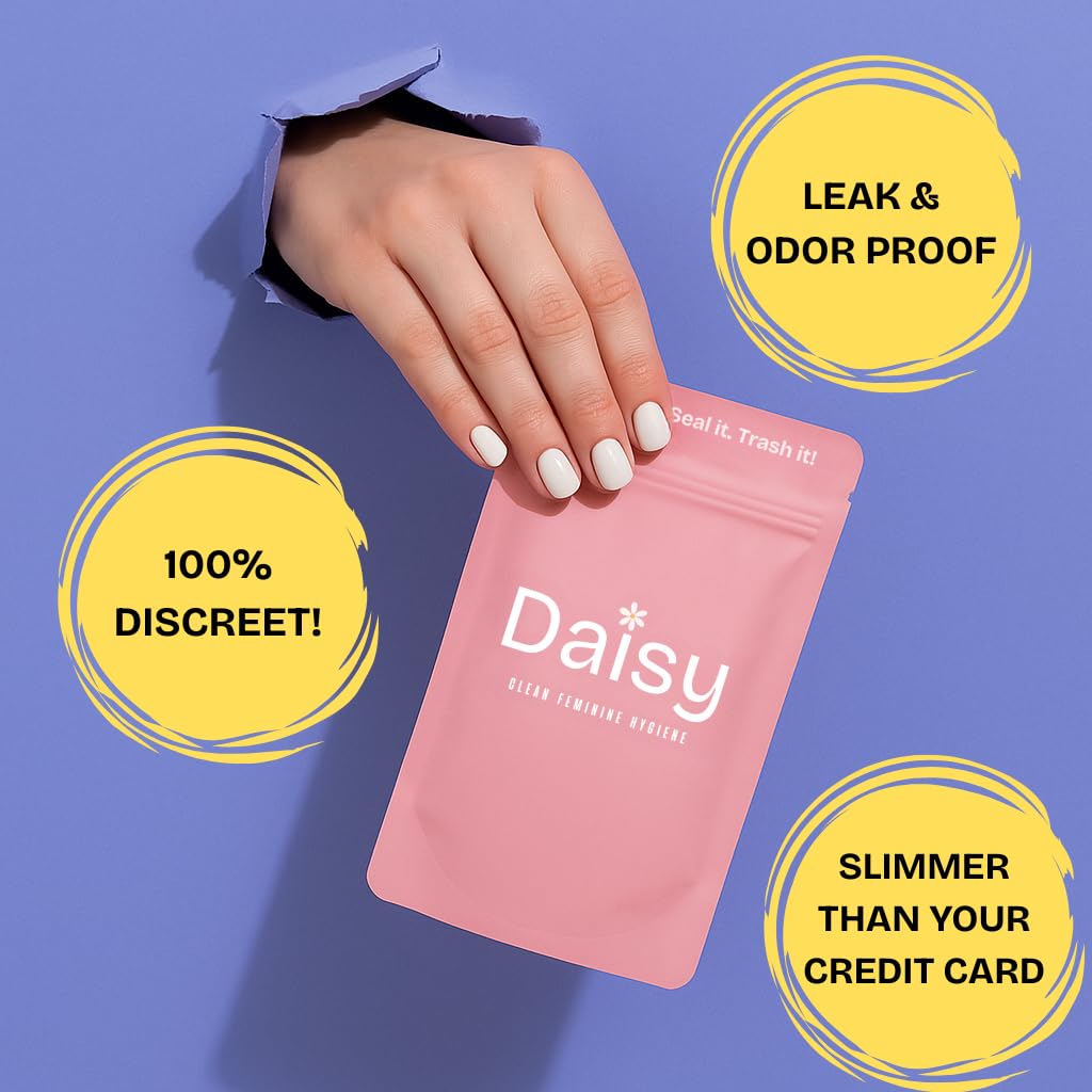 Daisy Pouch +Plus (50 Contagem) Sacos Discretos de Descarte para ...