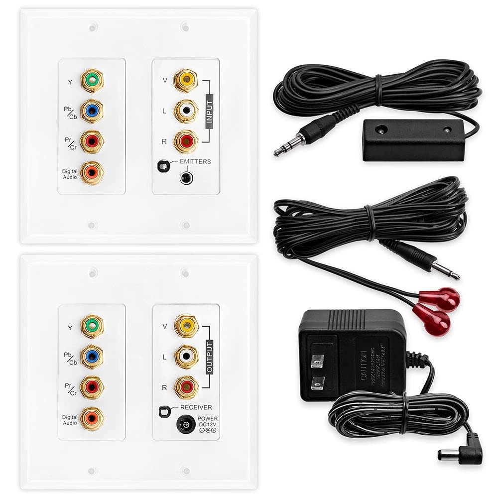 Amazon.com: Component Composite Video Digital Stereo Audio IR Repeater ...
