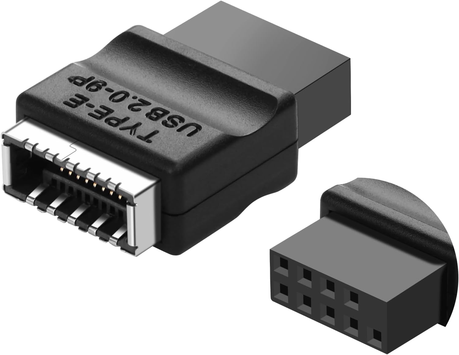 Amazon.com: SinLoon USB 2.0 9Pin to Type-E Motherboard Header Extension ...