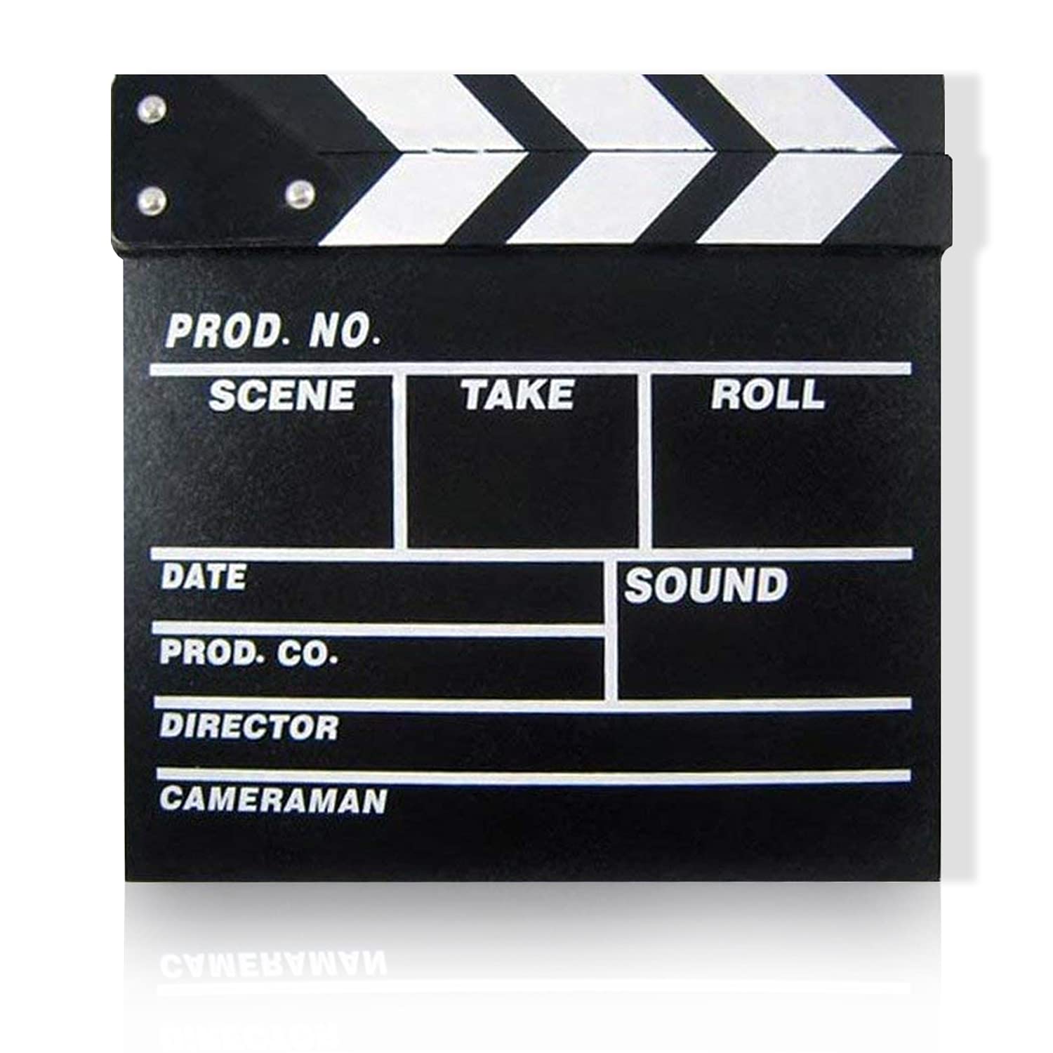 Amazon.com: Clapper Board Odowalker Black Clapperboard Clap-Stick Dry ...