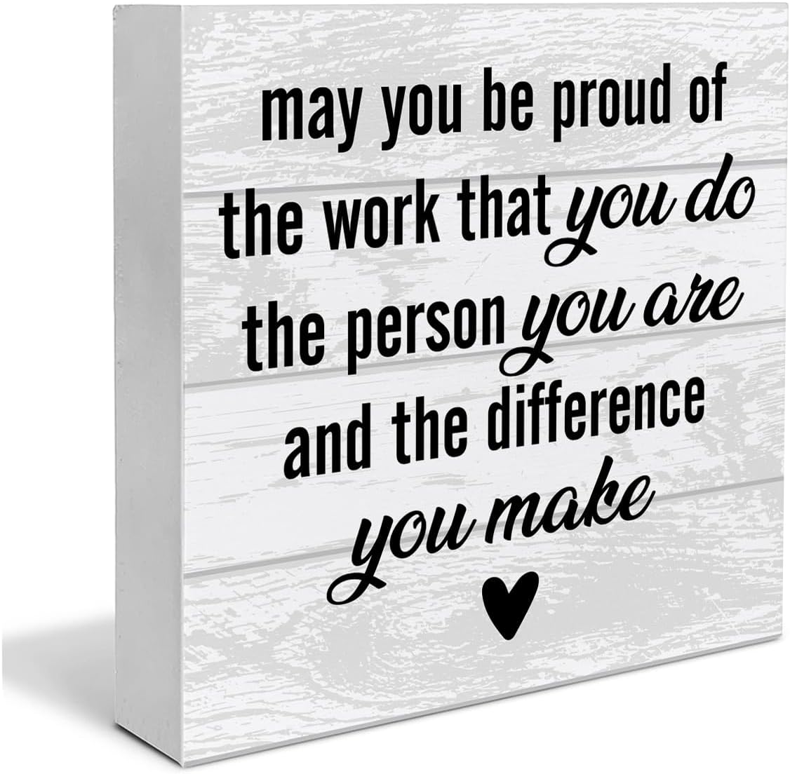 Amazon.com: Office Wooden Box Sign Home Decor Retirement Wood Sign Desk ...