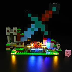 Amazon.com: ANGFJ LED Light kit for Lego Minecraft The Sword Outpost ...