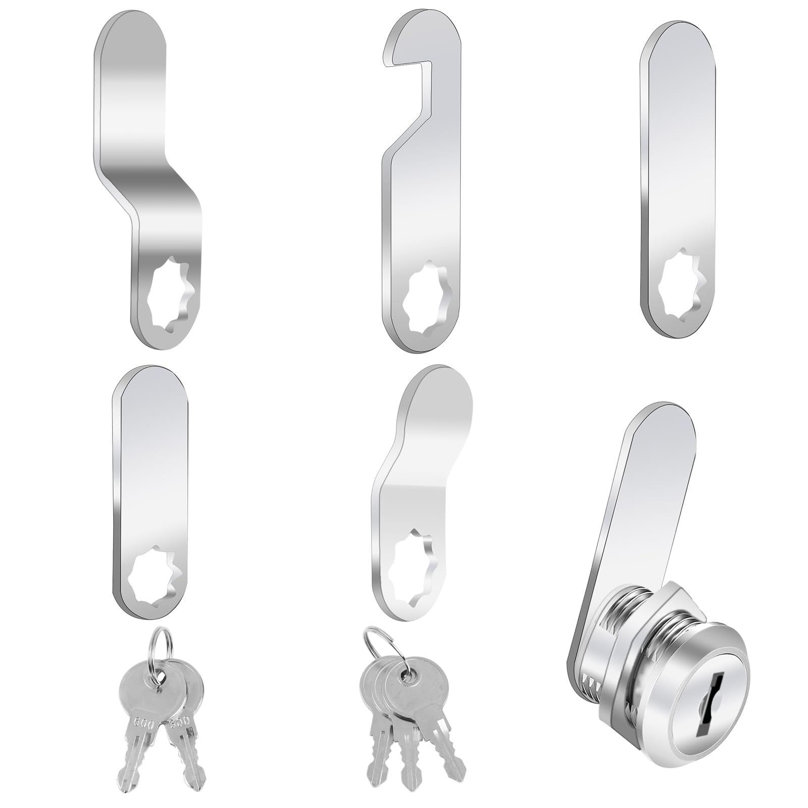 1 Pack Cabinet Locks with Keys 5/8 Inch Cam Lock Keyed Alike Secure ...