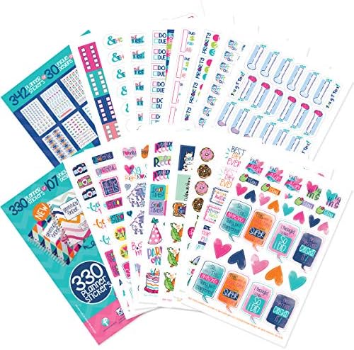 Amazon.com: Best Planner Sticker Variety Bundle of 672 Stickers for ...