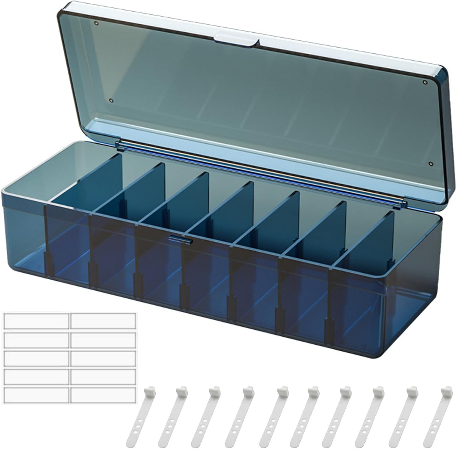 ANBOO Data Cable Storage Box with 10 Cable Ties, Cable Tidy Box with ...