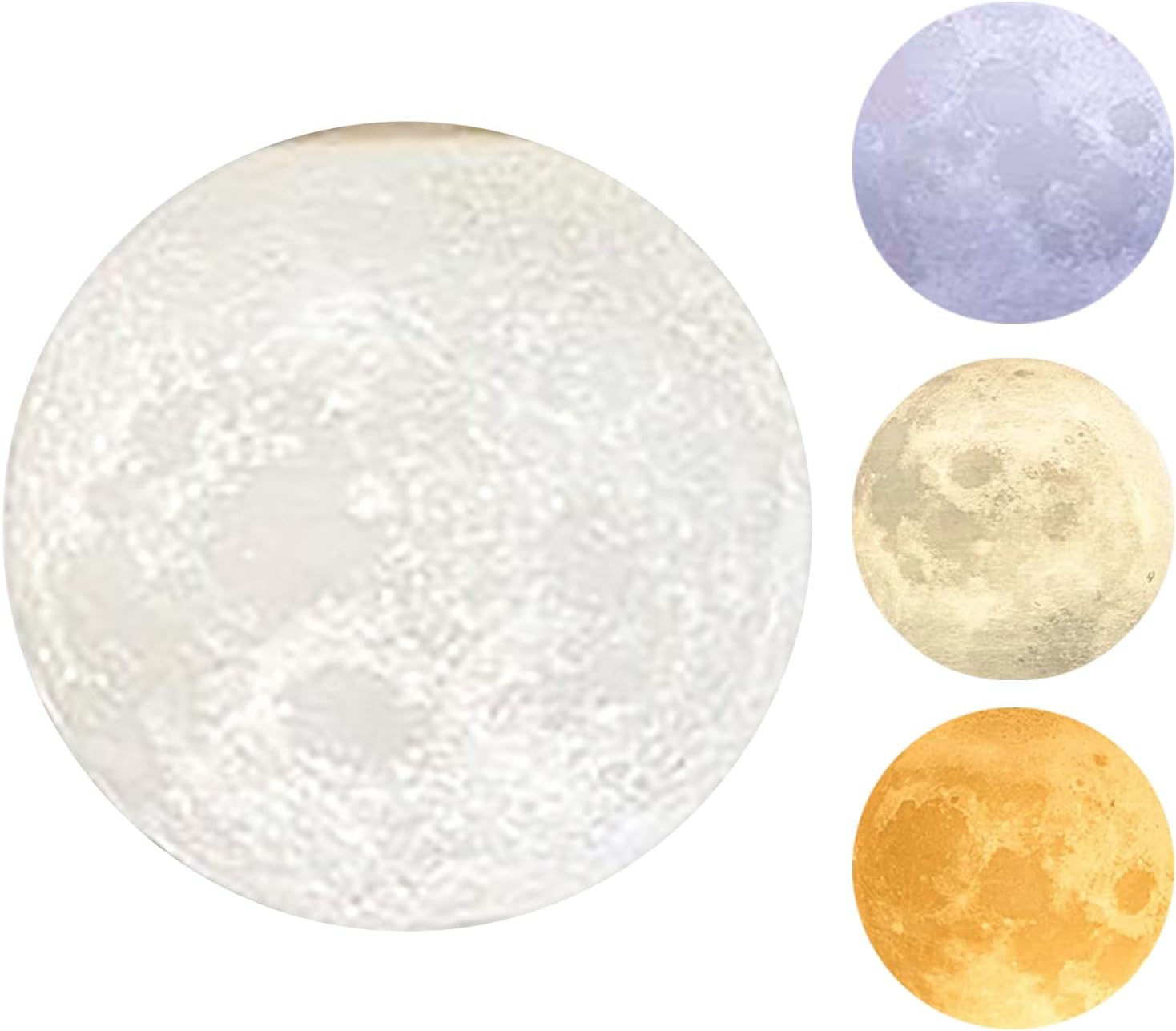 Floatidea Magnetic Levitating Moon Lamp with Switchable 3 Colors ...