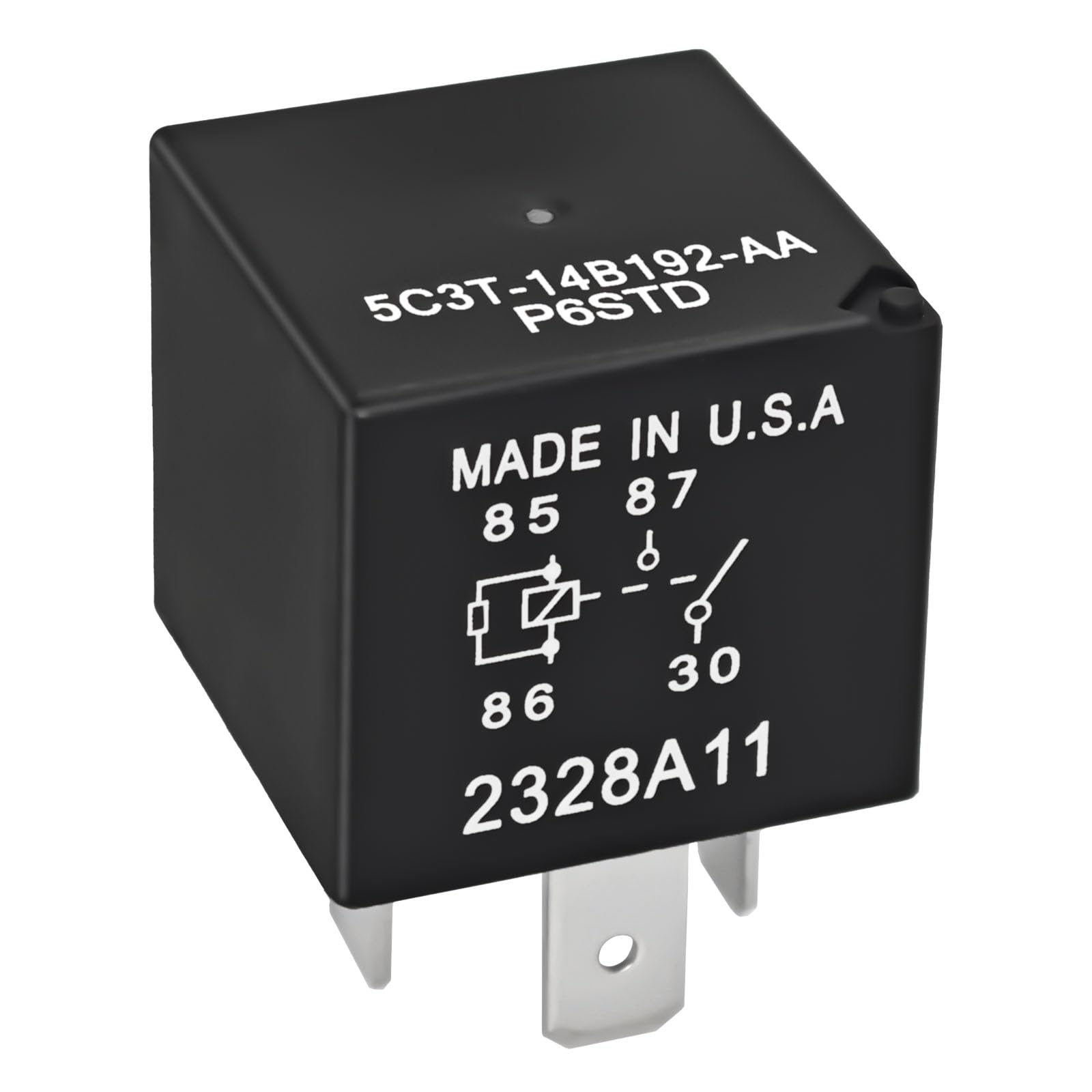 Amazon.com: Automotive Relay 5C3T-14B192-AA P6STD - 4 Pin Multi-Purpose ...
