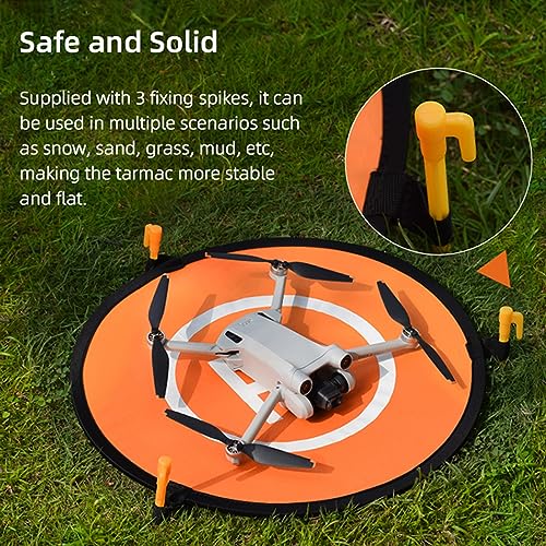 Air 3 Drone Landing Pad, Foldable 55cm/21.65inch Launching Pads for DJI ...