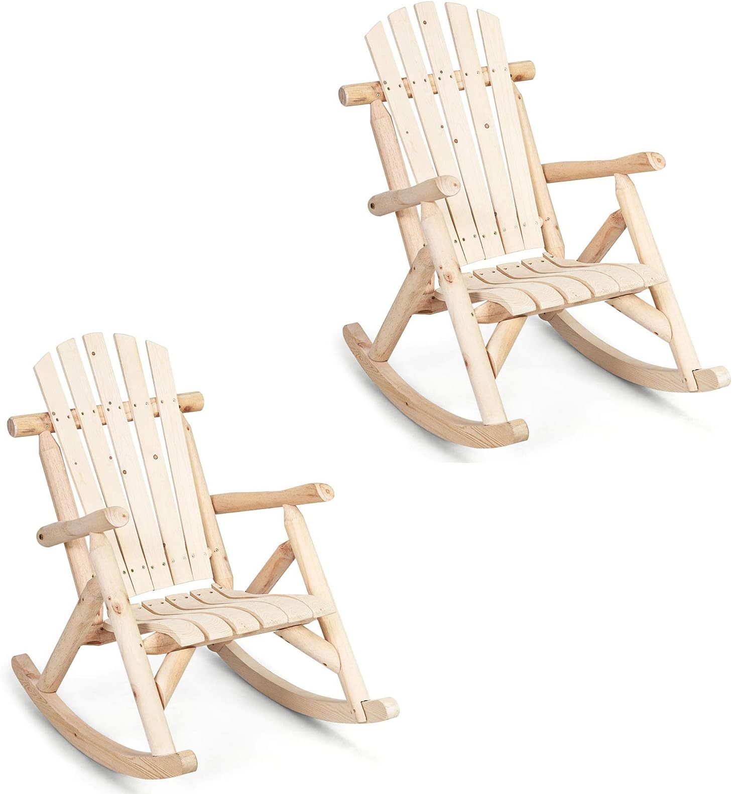 Amazon.com: Lakeland Mills Cedar Log Rocking Chair, Natural : Home ...