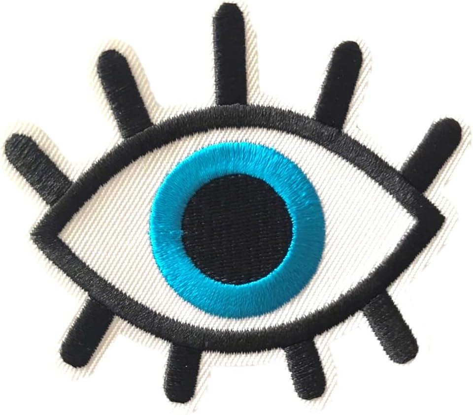 Amazon.com: Lucky Evil Eye Patch, 3 inches - Hamsa Protection Amulet ...