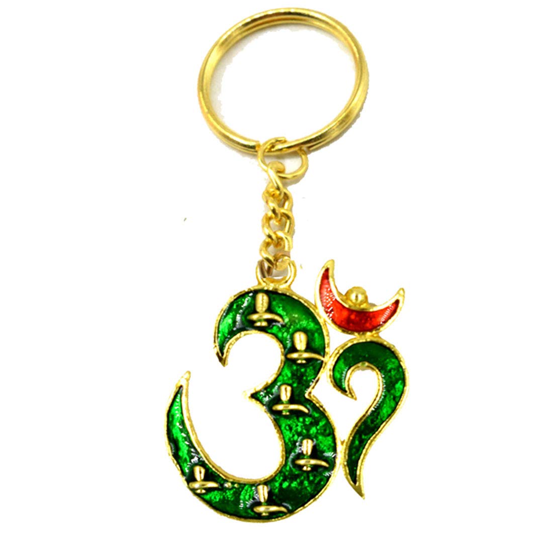 Buy AFH Lord Shiva Shivling Religious Om Green Quality Key Chain for ...