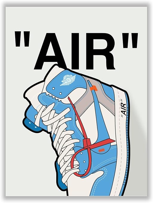 Amazon.com: Hypebeast Blue Air Sneaker Poster – (12x16 Inch) Unframed ...