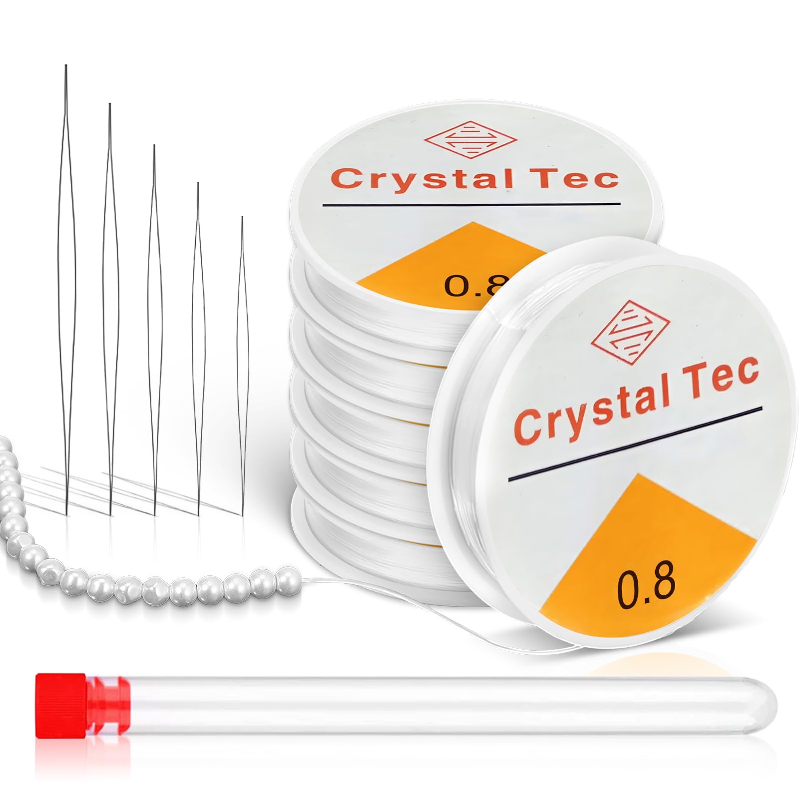 Transparent Stretchy String, 6 Rolls Elastic Bracelet String, Clear ...