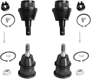 Amazon.com: 4pc Set Front Upper and Lower Ball Joints compatible with ...
