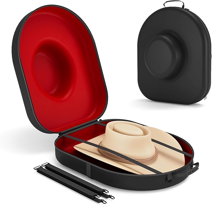 Amazon.com - VTRIN Cowboy Hat Box for Travel, Crush Proof Western Hat ...
