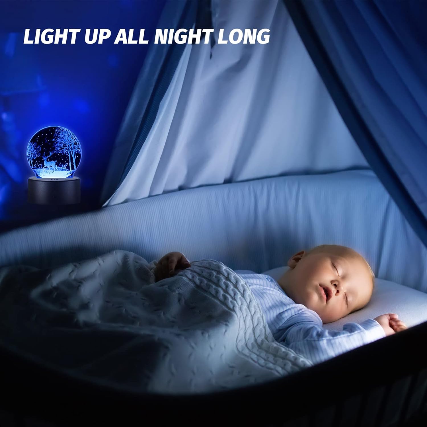 36 juegos de base de luz LED nocturna 3D que incluye 36 bases cuadradas de luz acrílica, 36 ...