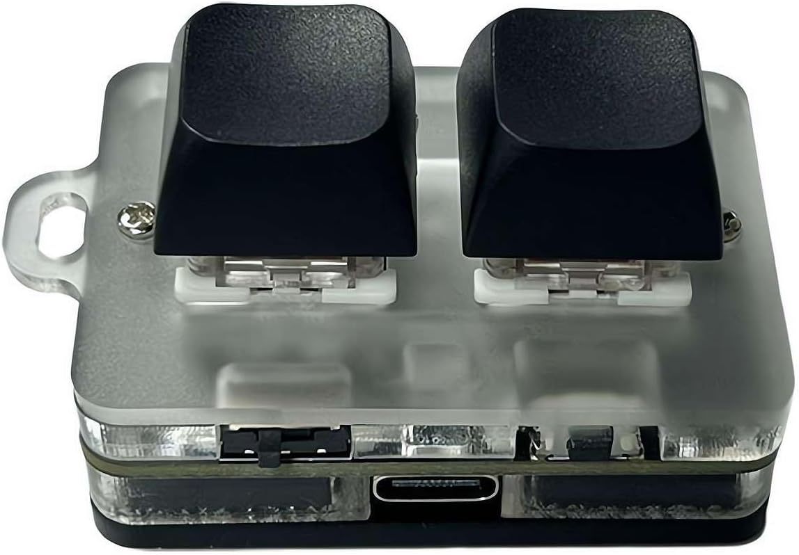 Amazon.com: 2 Key Keypad, 2-Key Mini Mechanical Gaming Keyboard, USB C ...