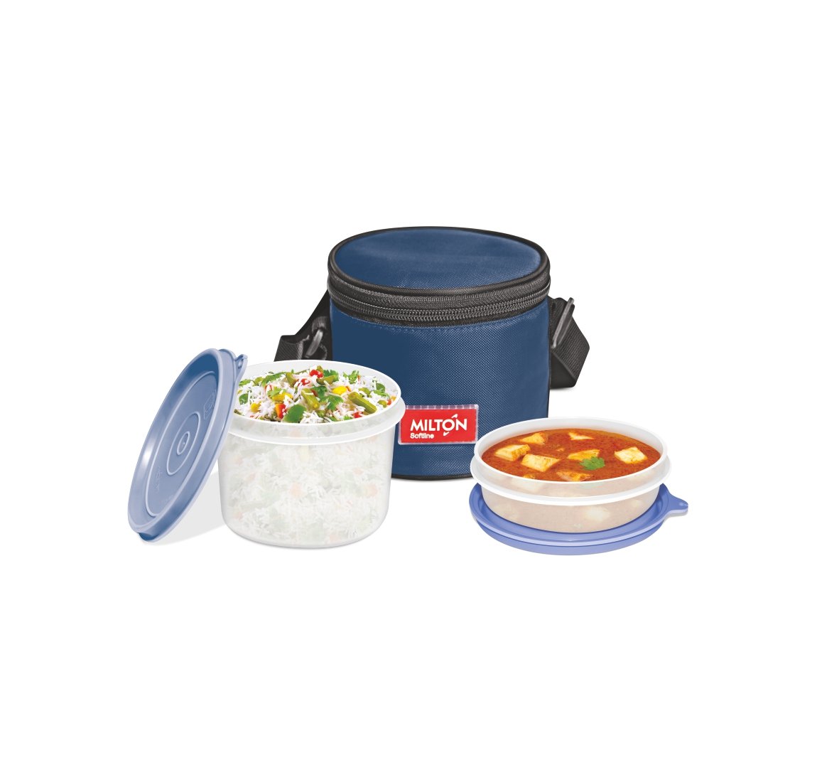 Buy MILTON Healthy Meal Lunch Box 2 Plastic Leak Proof Containers, Blue ...