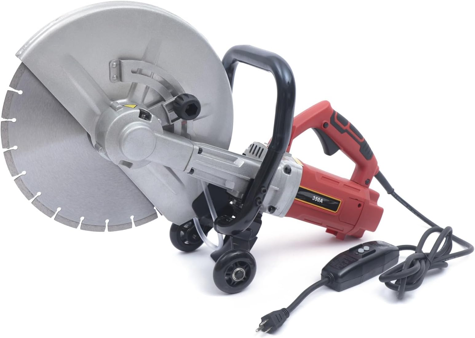 14" Electric Concrete Cutter Saw Circular Wet/Dry Guide Roller W/Water ...