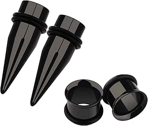 Awinrel 9mm 11mm Ear Gauges Plugs Tunnels Taper Stretching Kit ...