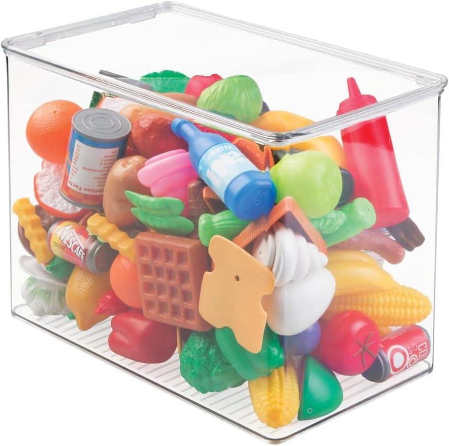 Amazon.com: mDesign Tall Plastic Stackable Toy Storage Organizer ...
