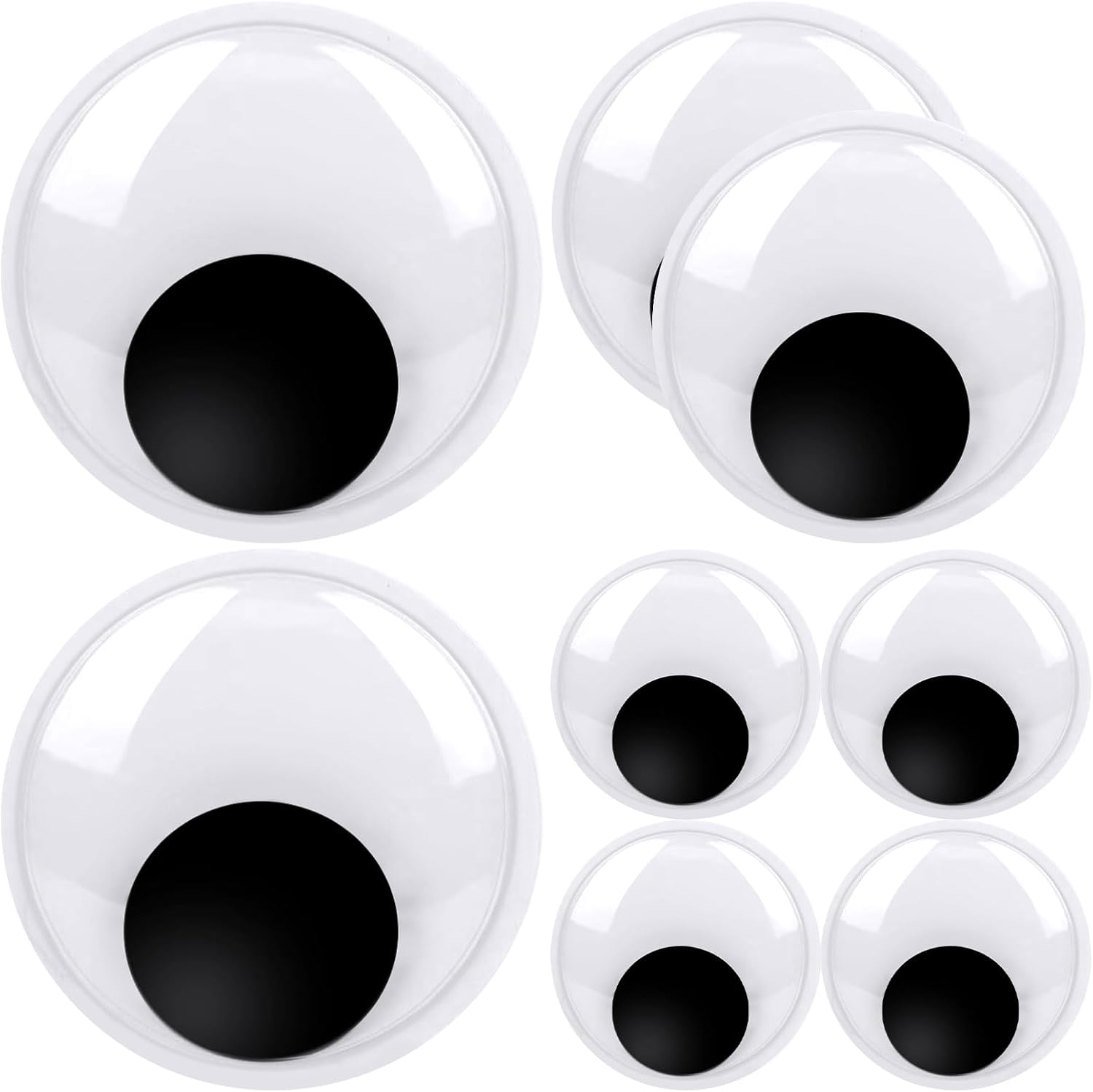 Amazon.com: 8 Pcs Assorted Sizes Self-Adhesive Googly Eyes, Large ...