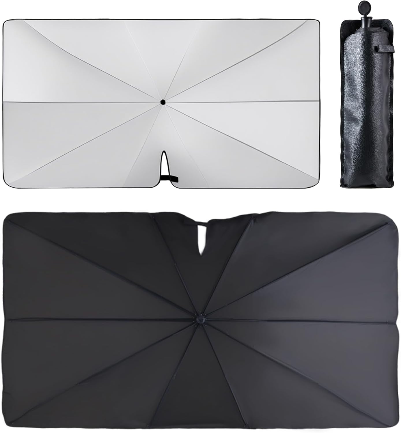 Amazon.com: Universal Windshield Sun Shade Foldable – Front Car Window ...