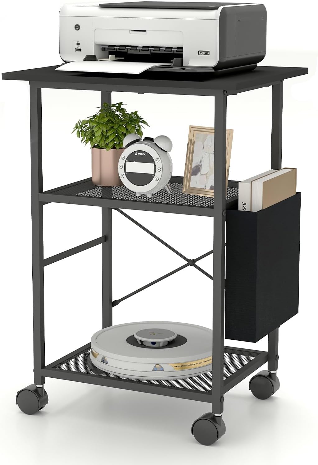 Amazon.com: Sedegn 3 Tier Printer Stand,Mobile Printer Table with ...