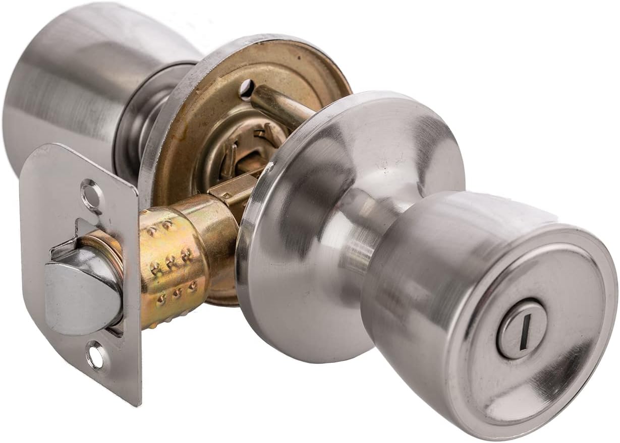 ToughGrade Mobile Home Privacy Lockset | Tulip | Brushed Nickel ...