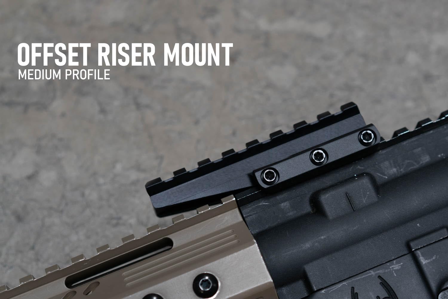 Snapklik.com : Monstrum Shrapnel Offset Picatinny Riser Mount