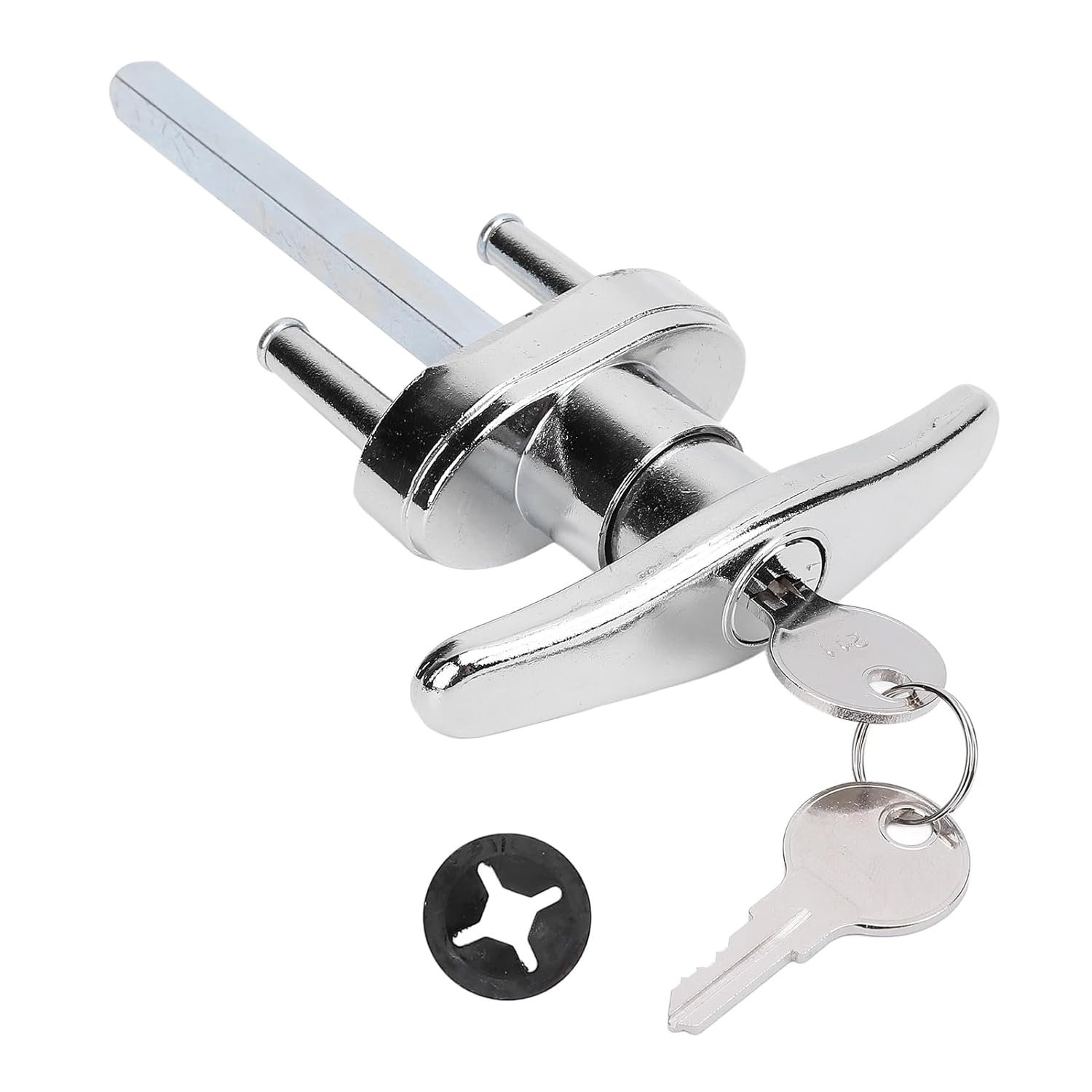 Garage Door T Handle Lock with 2 Keys Zinc Alloy Universal Fit Camper ...