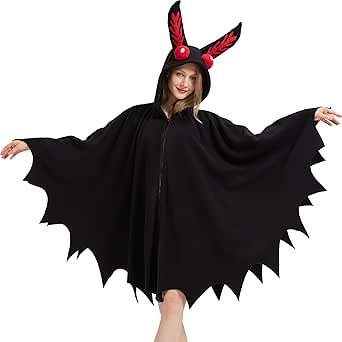 Amazon.com: AIYOUYIYA Cozy Mothman Costume Mothman Cosplay Cape ...
