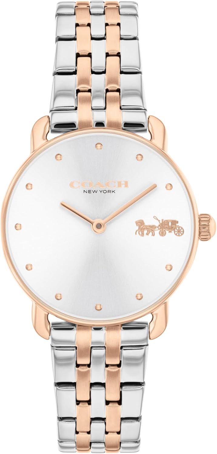 Amazon.com: Coach Elliot Women's Watch - 2H Quartz Watch with Link ...