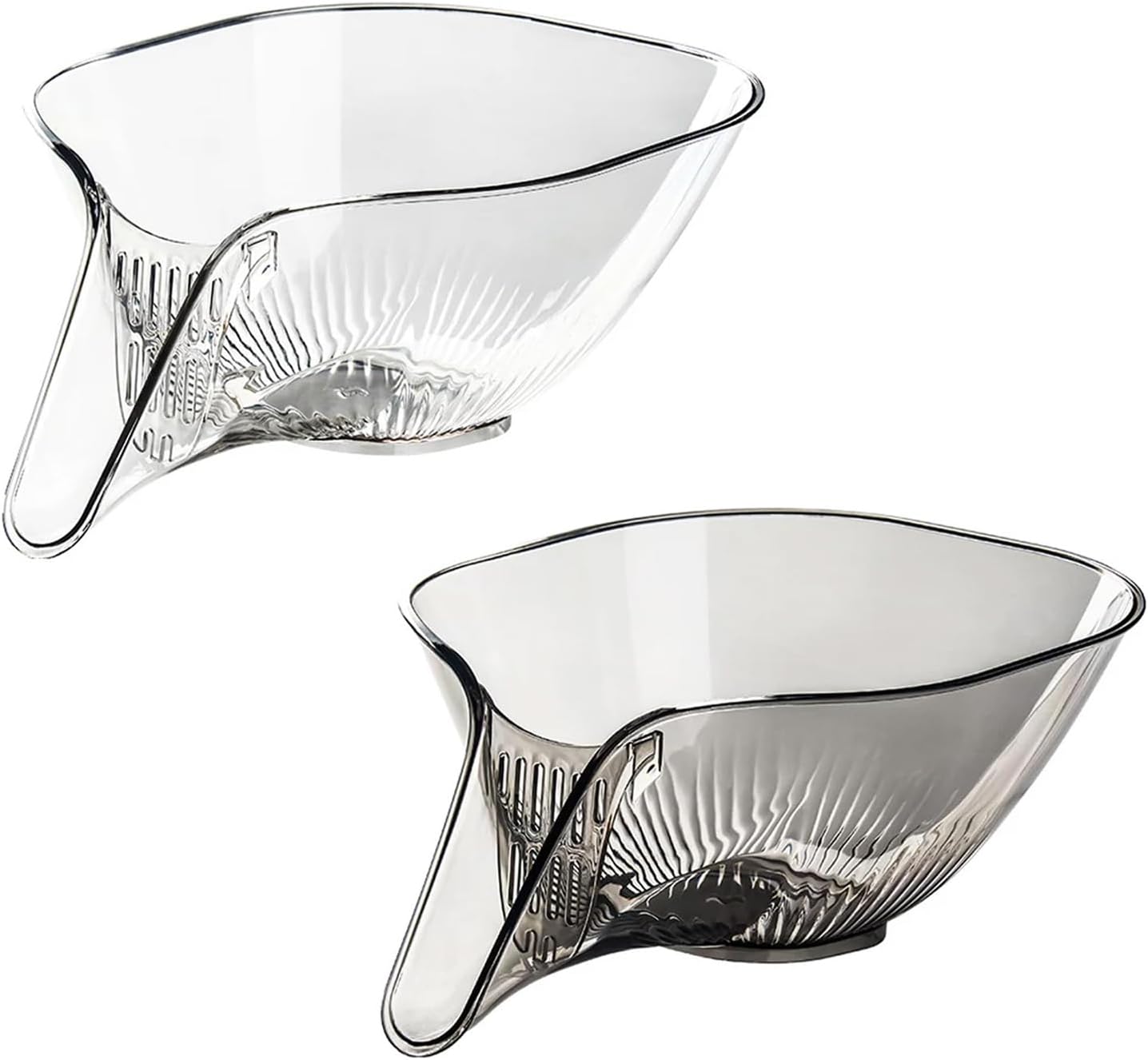 Drainage Basket Funnel, Multifunctional Plastic Draining Bowl ...